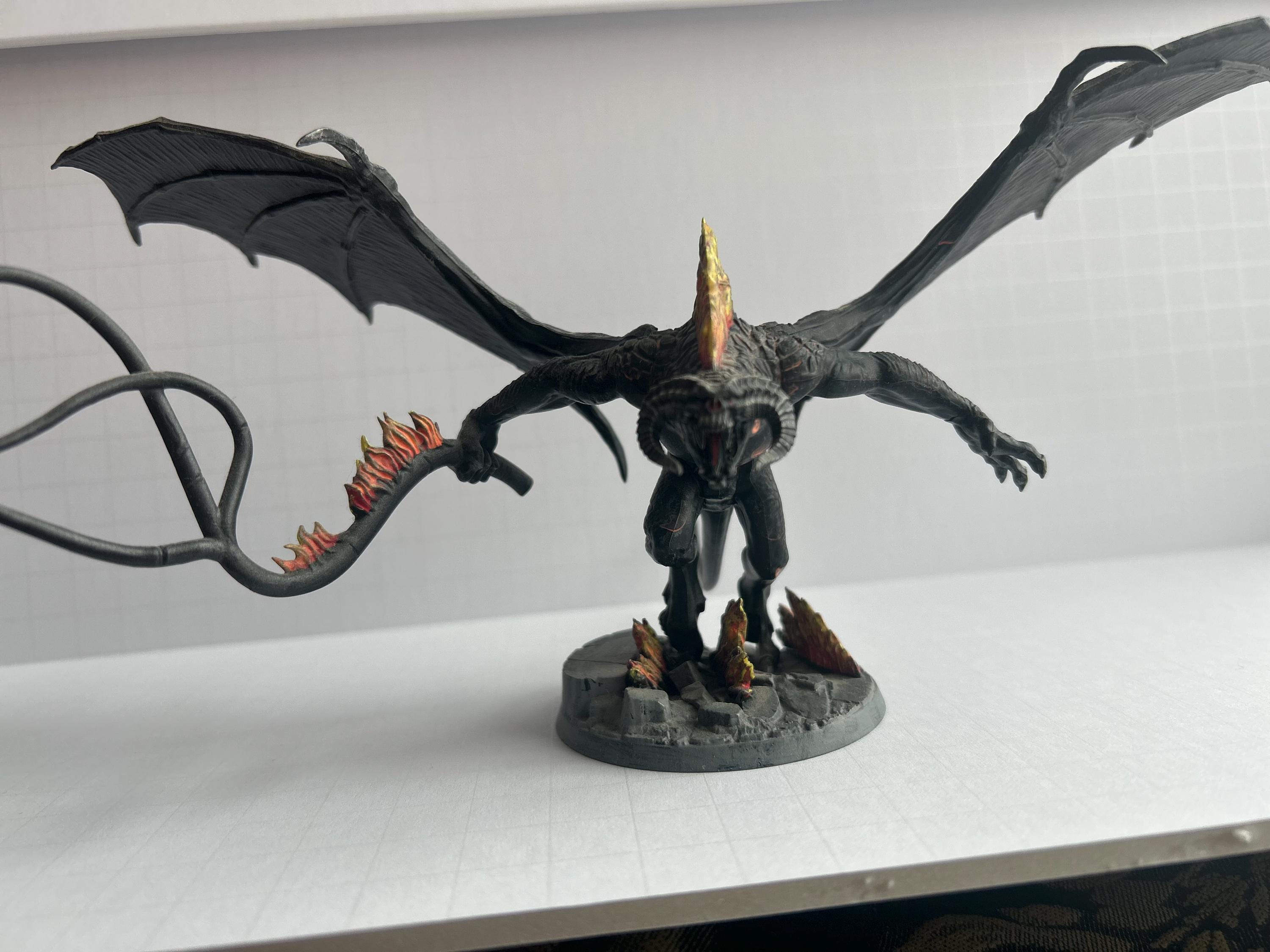 JRR Tolkien Balrog- Plastic Figure -games Workshop- HAND PAINTED - Etsy