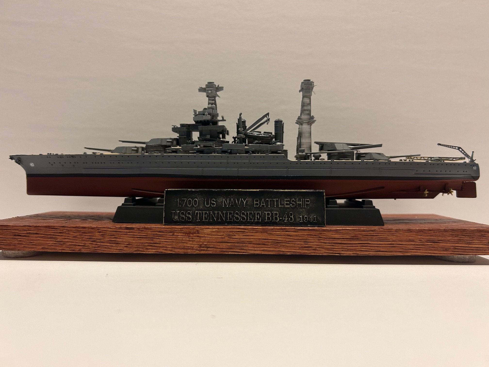 USS Tennessee Ship Model 1941 Pearl Harbordetailed Scale Model 1/700 ...