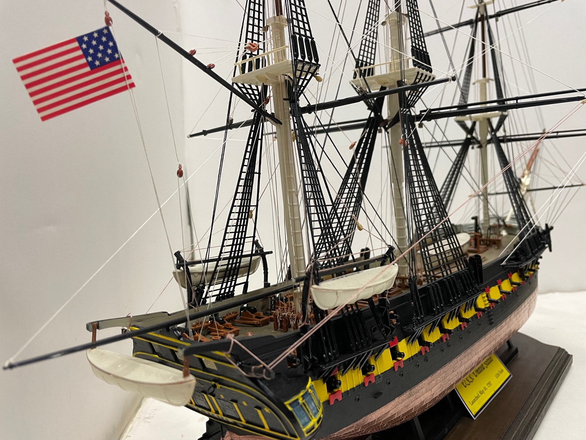 USS United States 1797 Ship Model detailed Plastic Scale Model 3 Feet ...