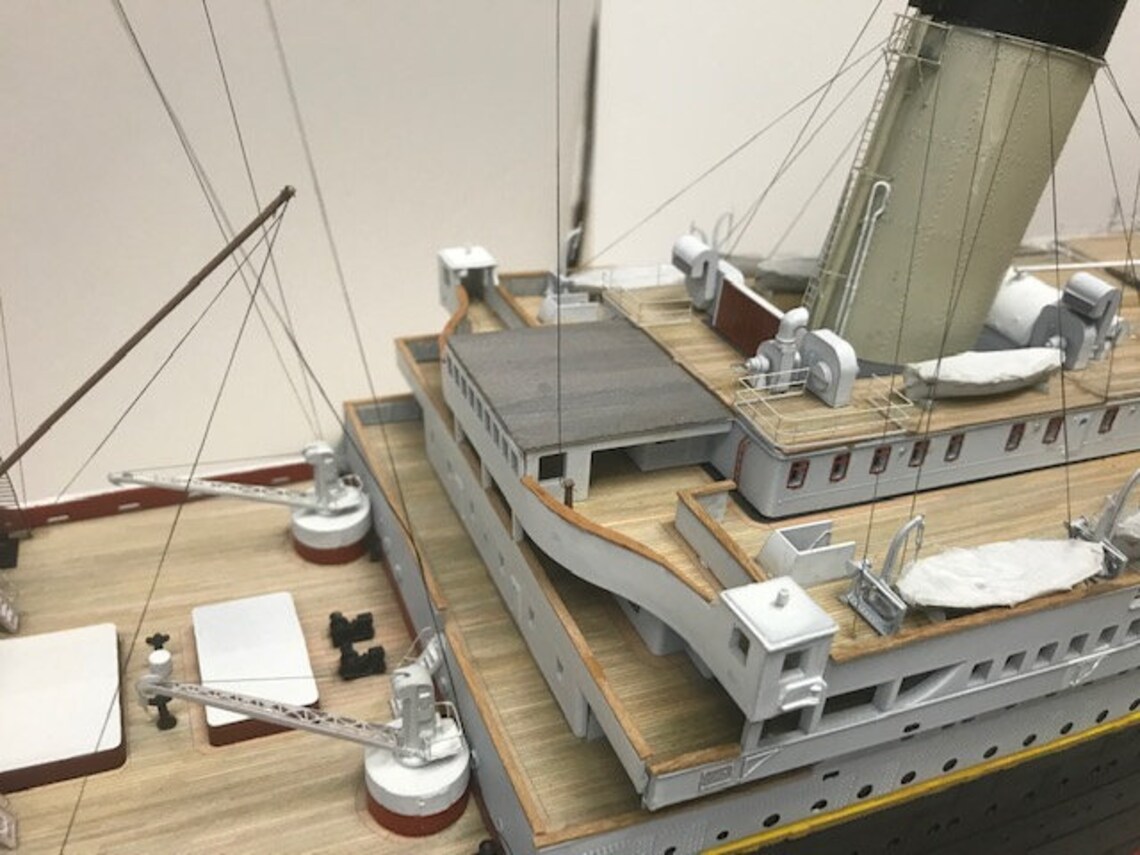 RMS Titanic HUGE Detailed Scale Model 1/200 Scale 54 | Etsy