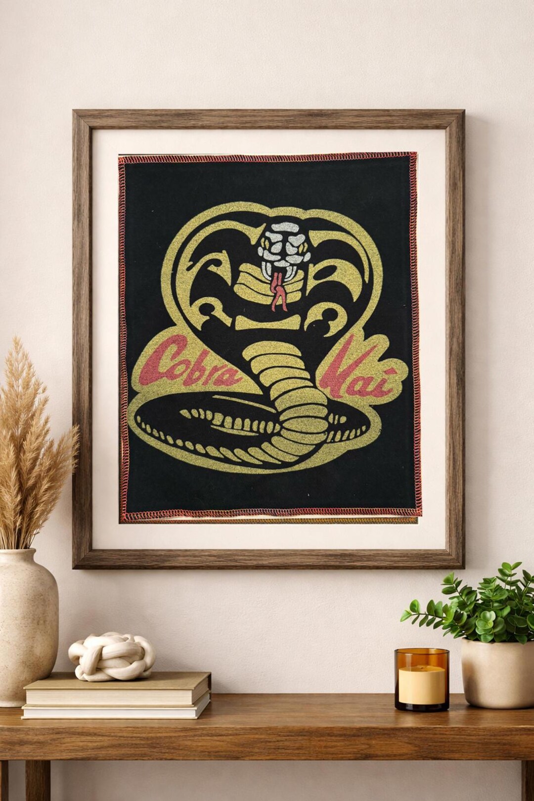 Two Face Threads Cobra Kai Snake Smalls Patch Wall Art Decor Custom ...