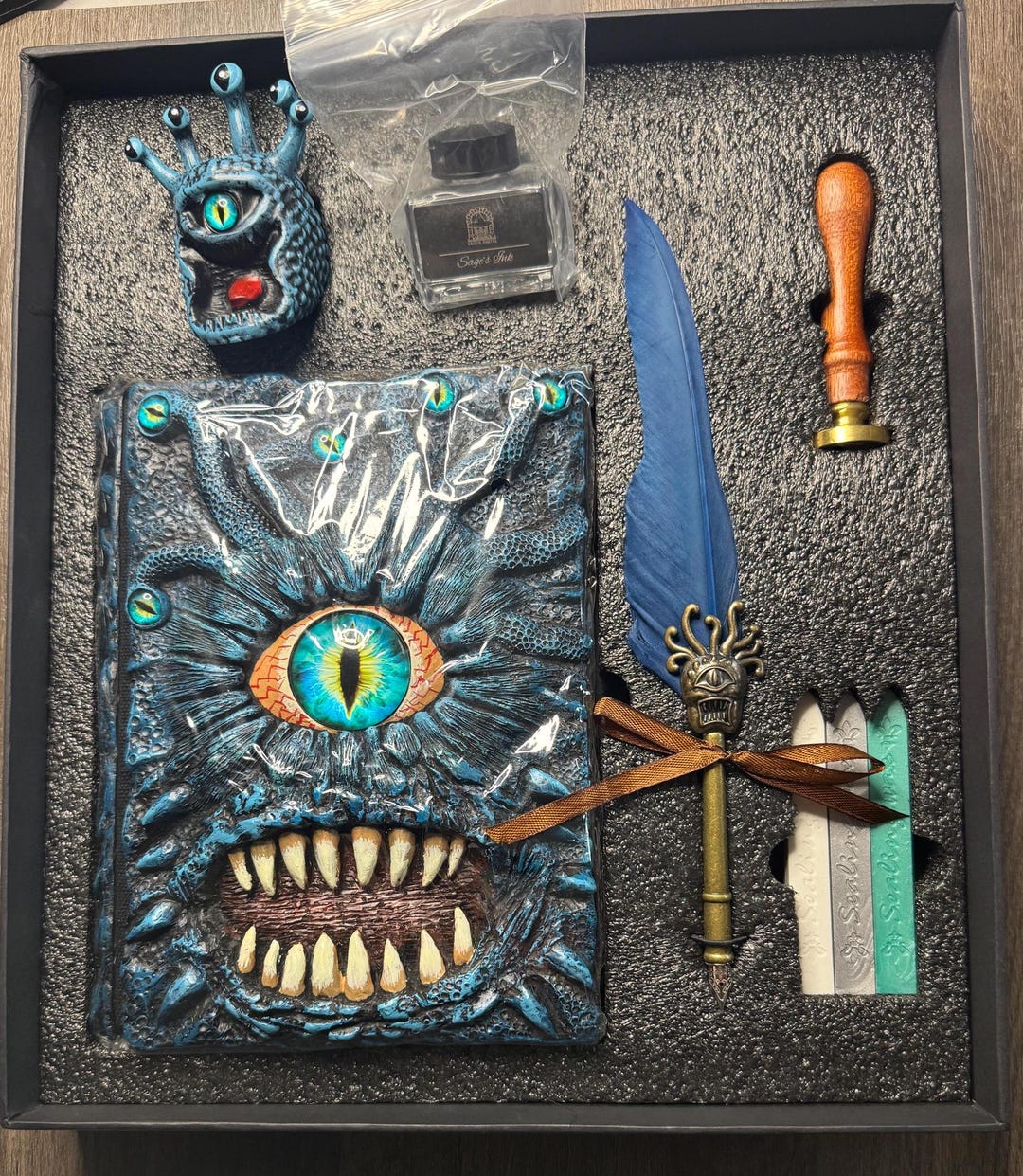 Sage’s Portal Fantasy Writing Set - Mystical Journal, Quill, Wax Seal ...