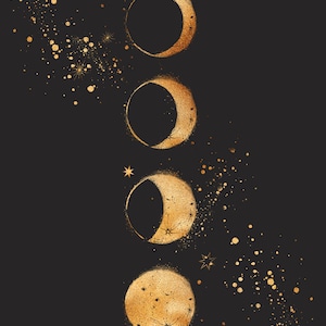 Sun and Moon Balance Digital Art Prints | Set of 4 | Instant Download ...