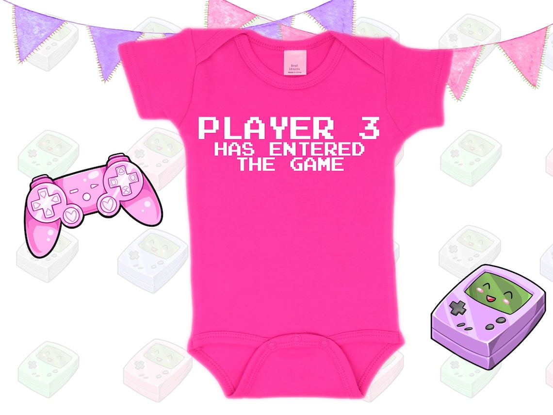 Player 3 Has Entered The Game Awesome Funny Baby Bodysuit One | Etsy