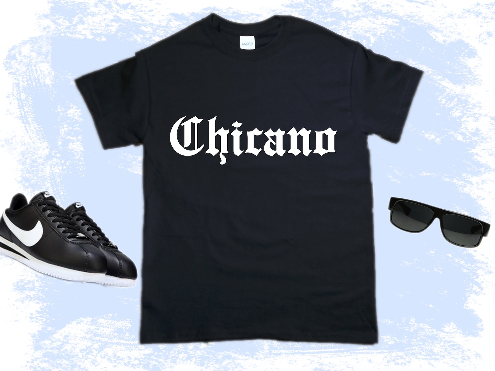 Chicano Shirt - Vato Cholo Funny Shirt - Old English T-shirt Playera ...