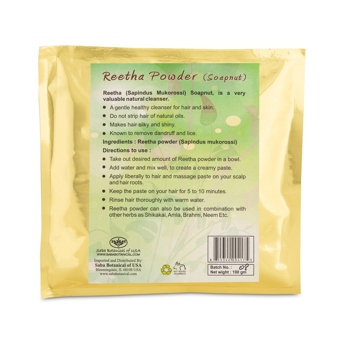 Pure Retha Powder 100 Grams - Etsy