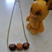 Simba Inspired Clay Bar Necklace Beaded Chain - Etsy