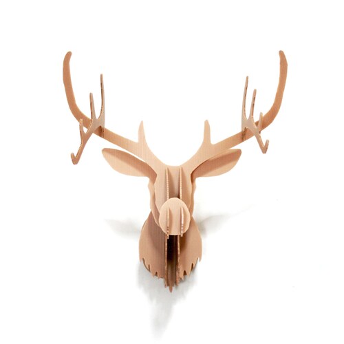 Deer Head Wall Mount cardboard Digital Template - Etsy