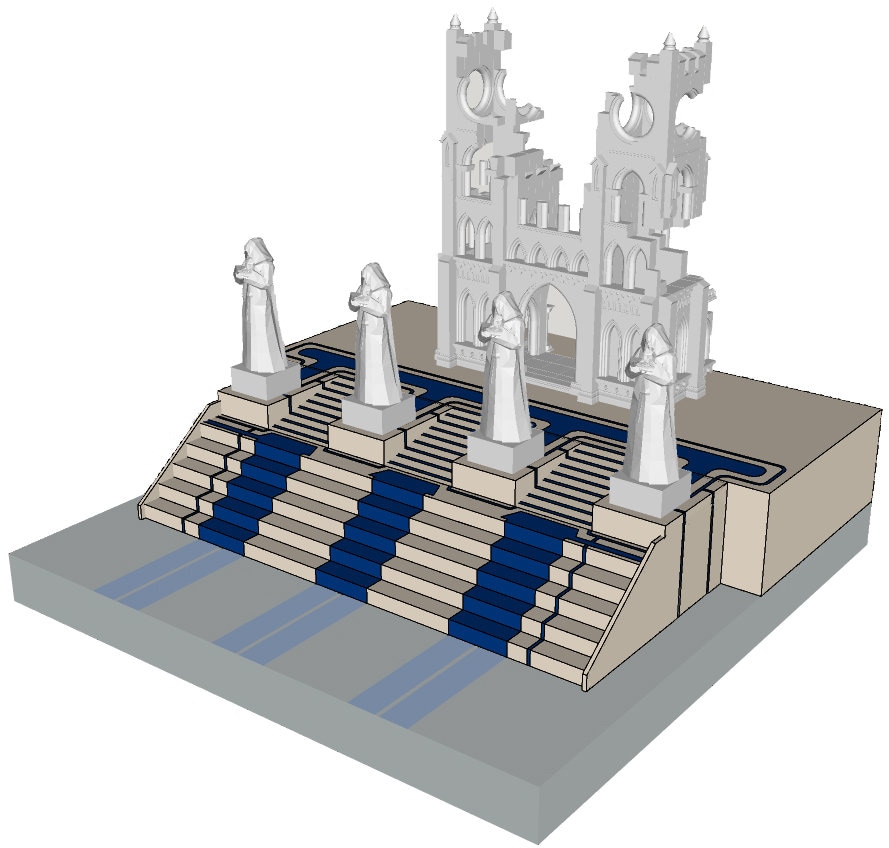 Warhammer 40k Terrain Template: Siege Battle Plaza | Etsy