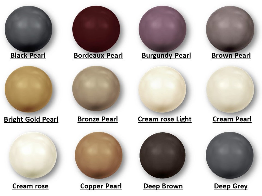 Swarovski Round Crystal Pearl Beads 5810 Crystal Beads - Available in ...