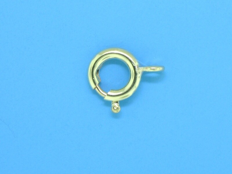 14K Gold Filled Closed Spring Rings Lock 6mm 7mm Gold Fill | Etsy