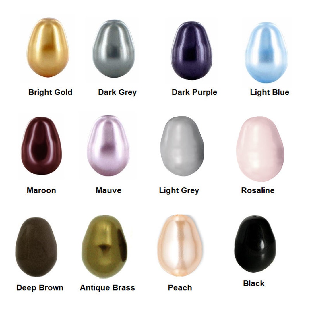 20 Pieces of 5821 Swarovski Pear-shaped Pearl Beads, 5821 Teardrop ...