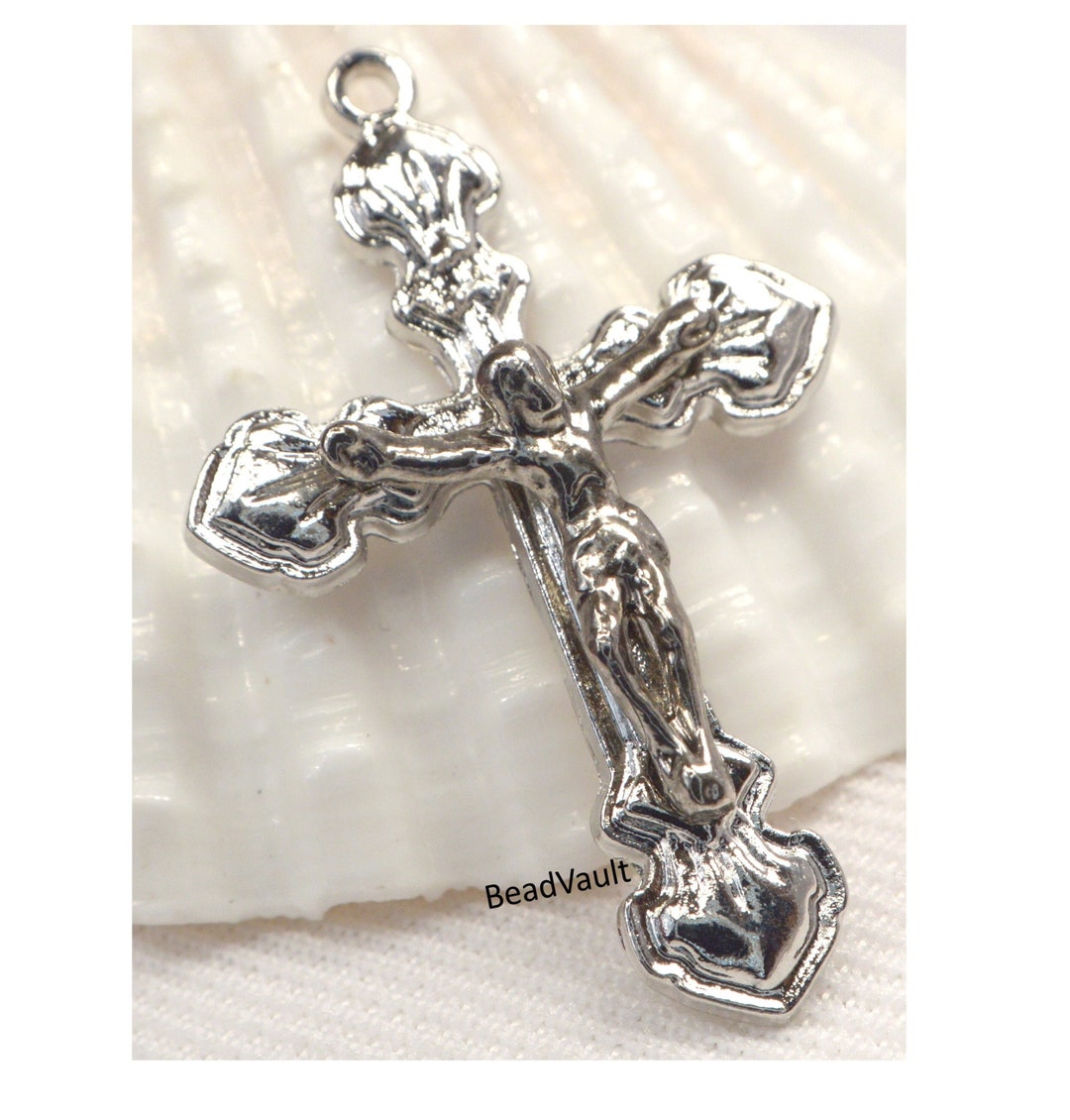 Vintage Cross Pendant, Metal Crucifix Pendant, Men and Women Jewelry ...