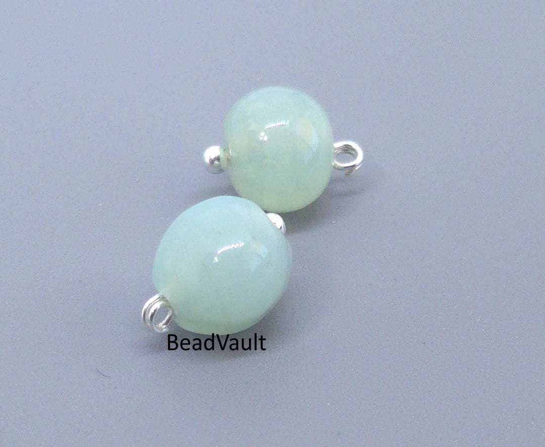Seafoam Green Dangle Charm, Add on Silver and Green Jewelry Dangles ...