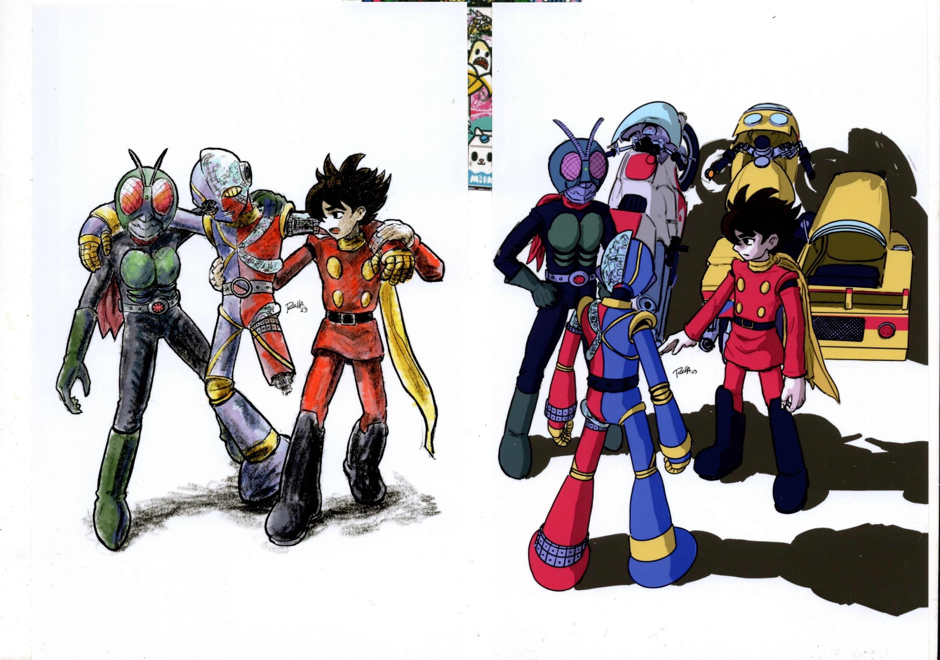 Kamen Rider Cyborg 009 Kikaider Set of 3 4x6 Prints - Etsy
