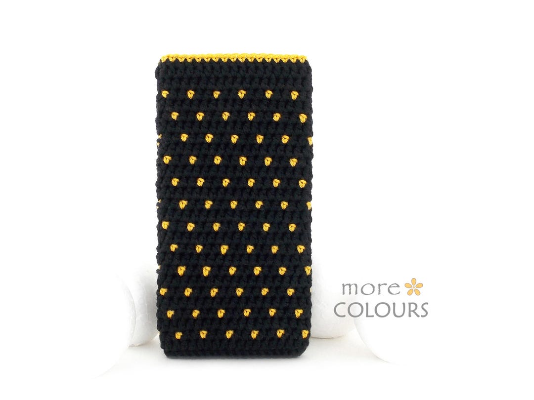 IPhone Air Soft Case, Black iPhone 17 Pro Max Sleeve, Golden Polka Dots ...