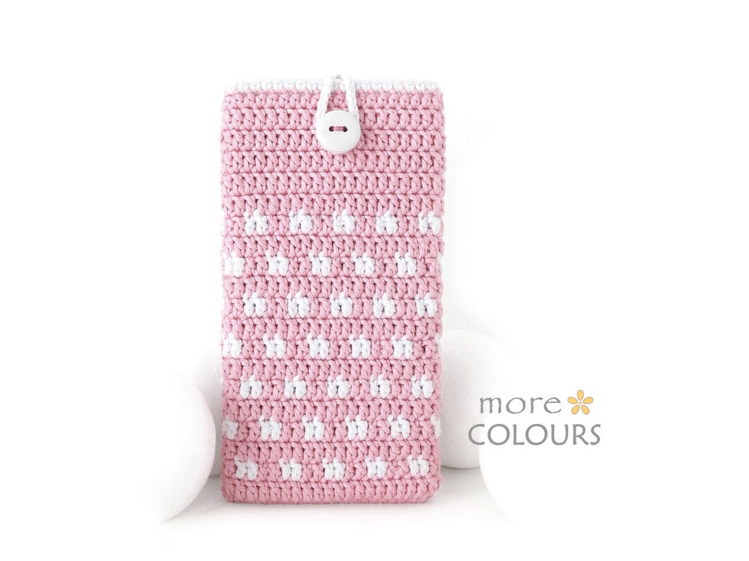 White Polka Dot iPhone 17 Pro Pouch Case, Magenta iPhone 16e Phone ...