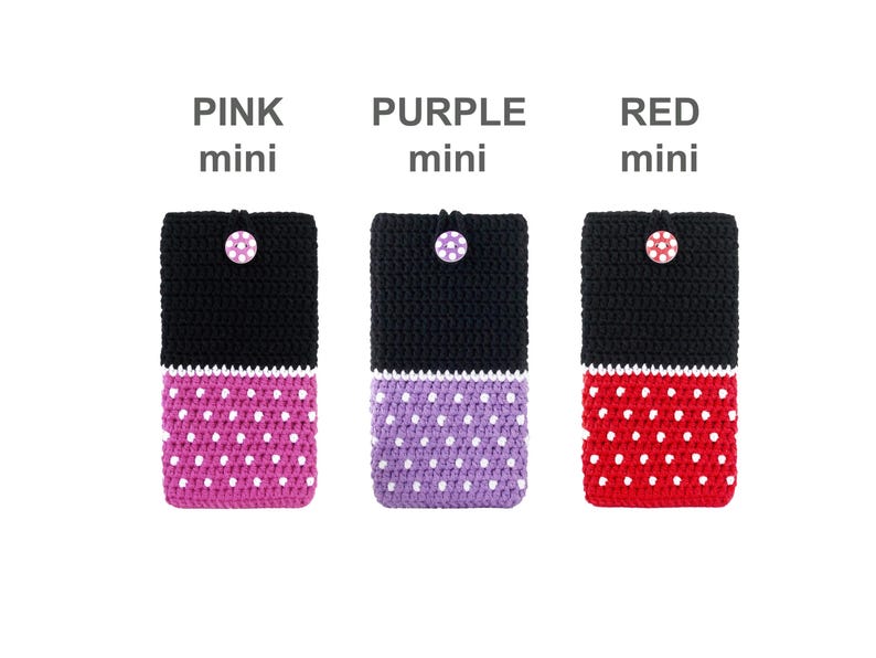 Red Redmi Note 15 Phone Pouch, Xiaomi Mix Fold4 Cover, Mini Polka Dot ...
