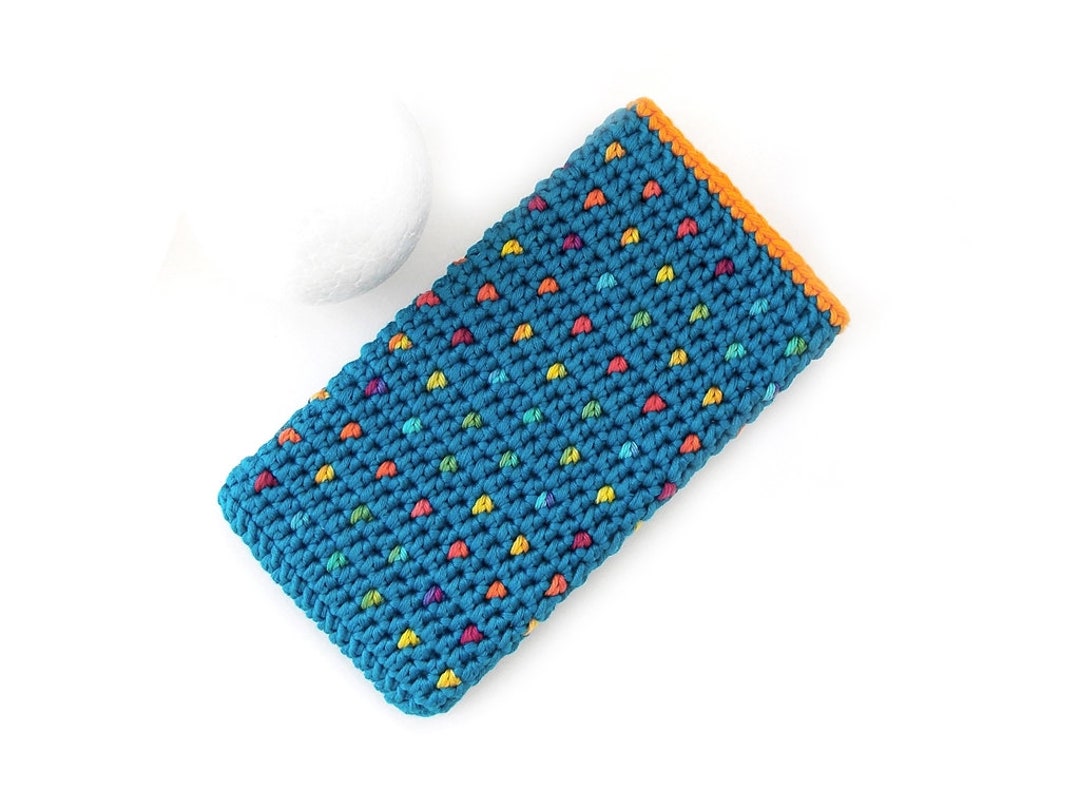 Teal Samsung S23 FE Sleeve Cover, Polka Dots Galaxy Z Fold 5 Eco Sock ...