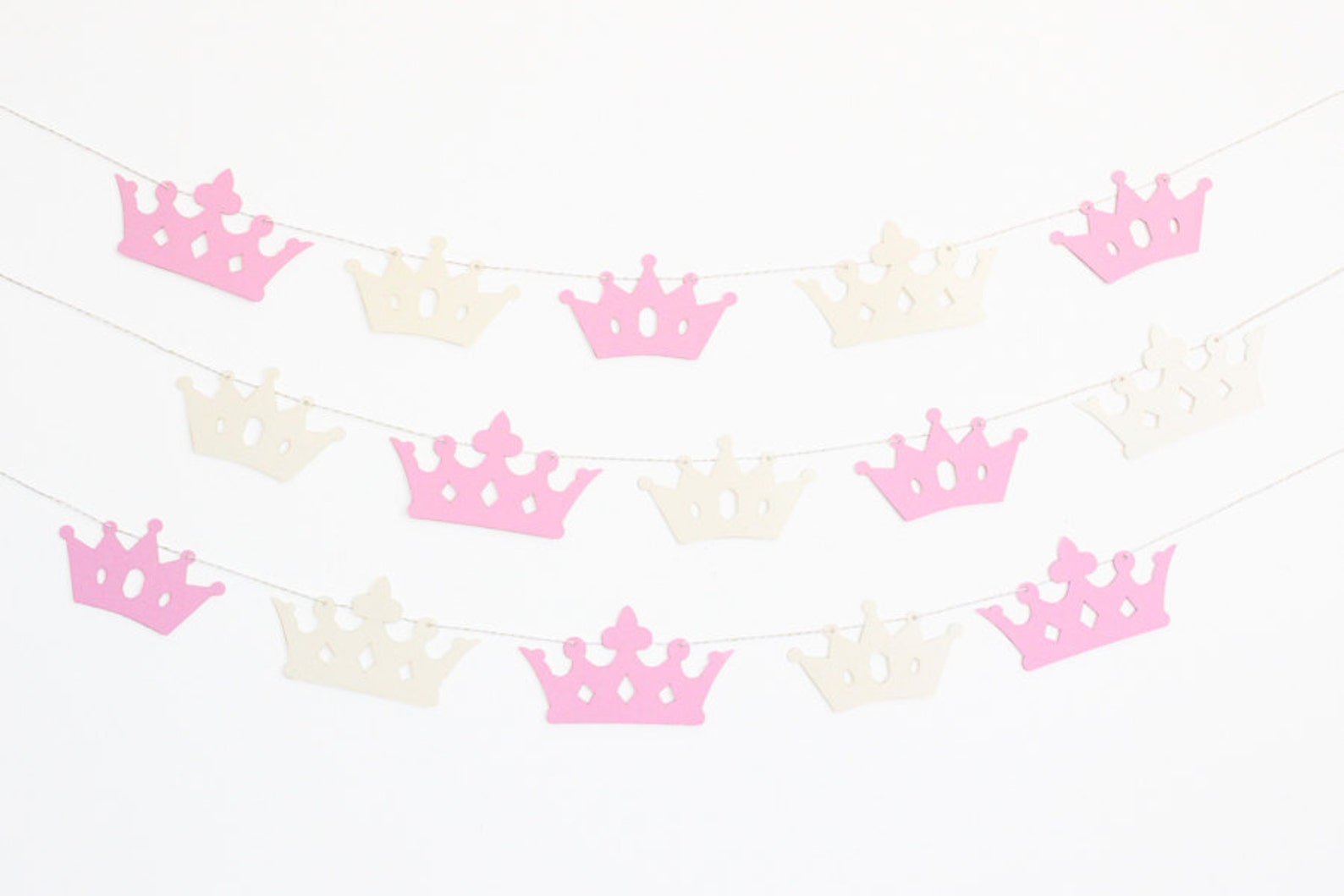 Crown Party Banner - Customizable Colors - Etsy