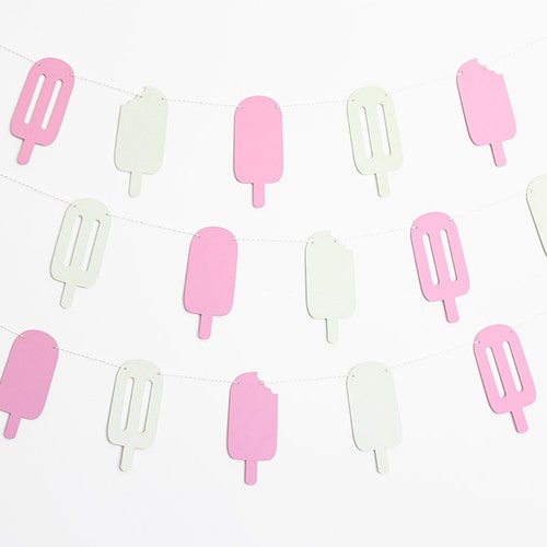 Popsicle Party Banner Customizable Colors - Etsy