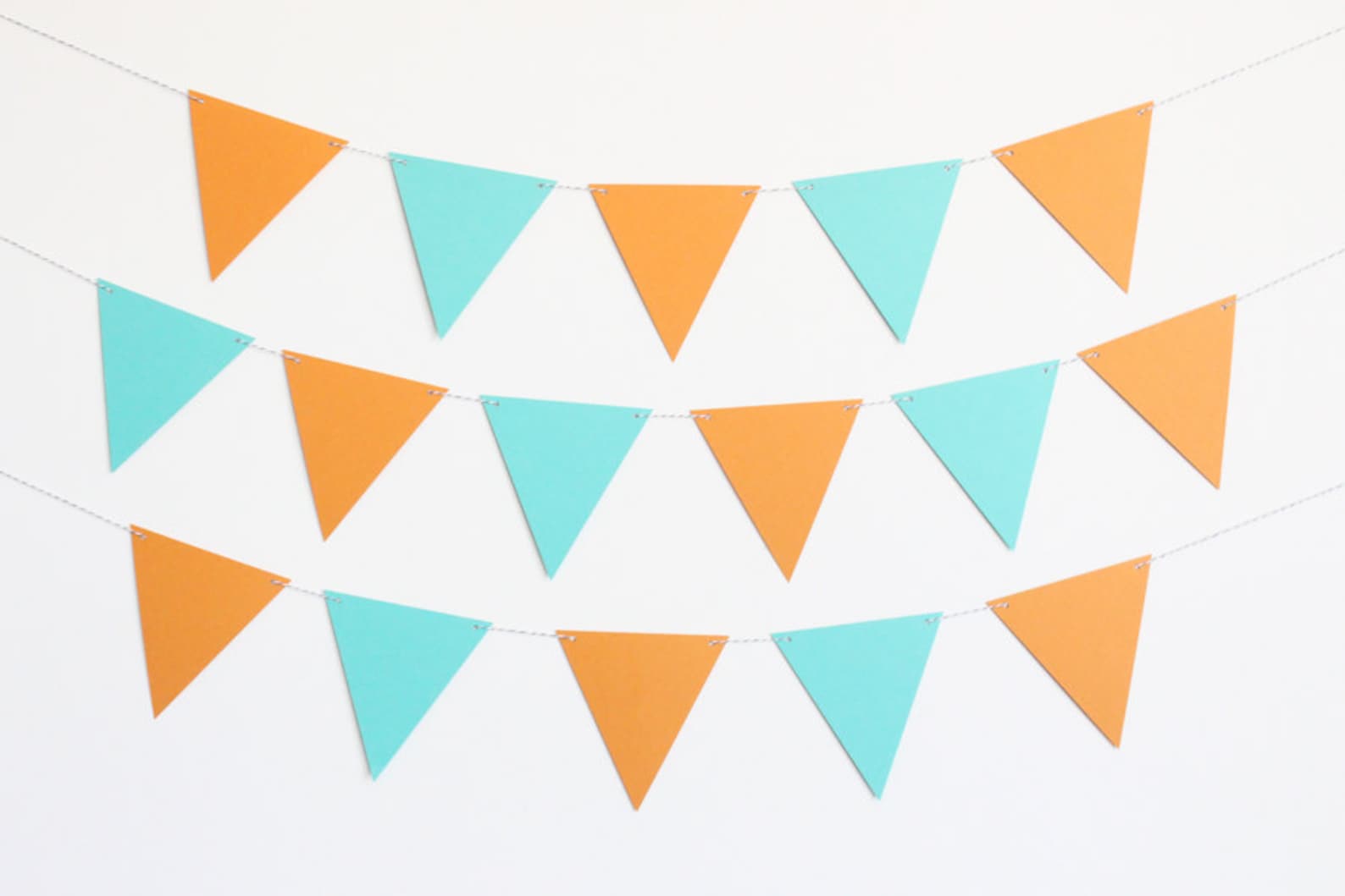 Triangle Penant Party Banner - Customizable Colors - Etsy