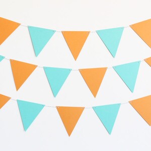 Triangle Penant Party Banner - Customizable Colors - Etsy
