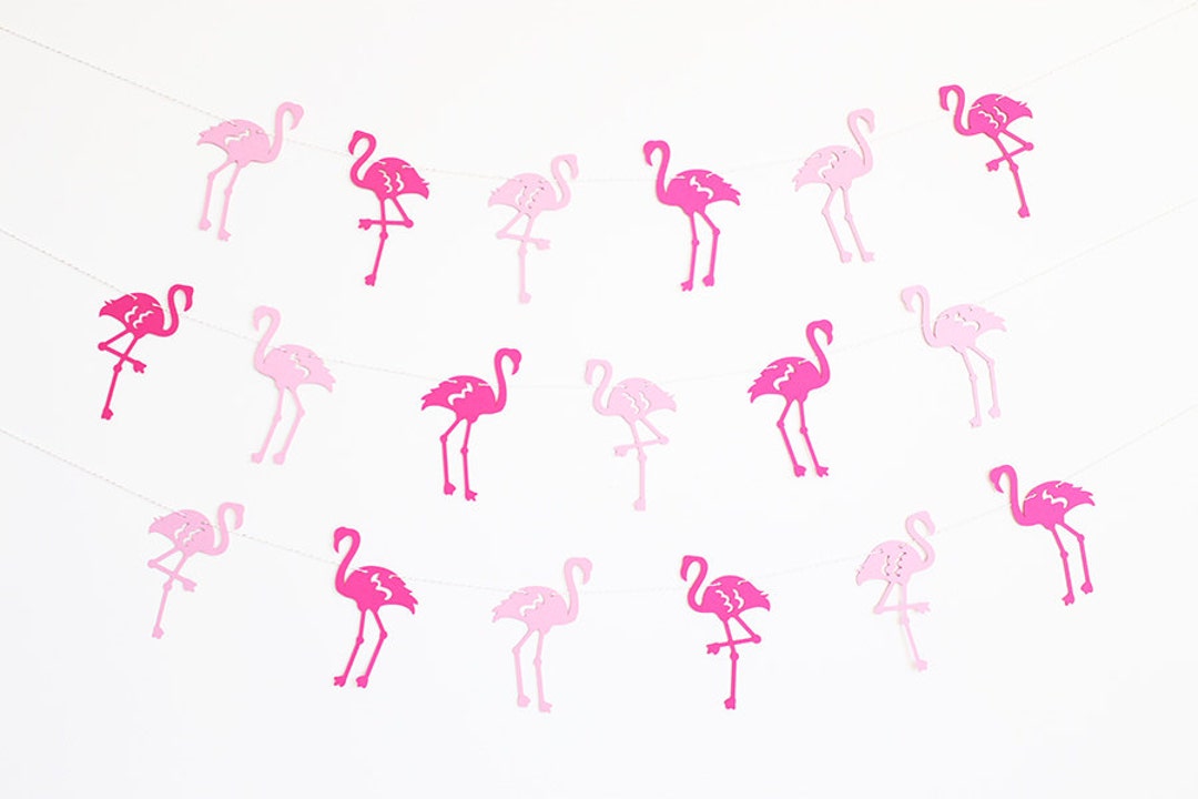 Flamingo Party Banner - Customizable Colors - Etsy