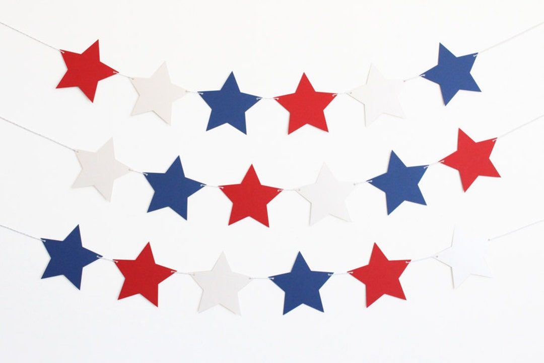 Patriotic Star Banner - Customizable Colors - Etsy