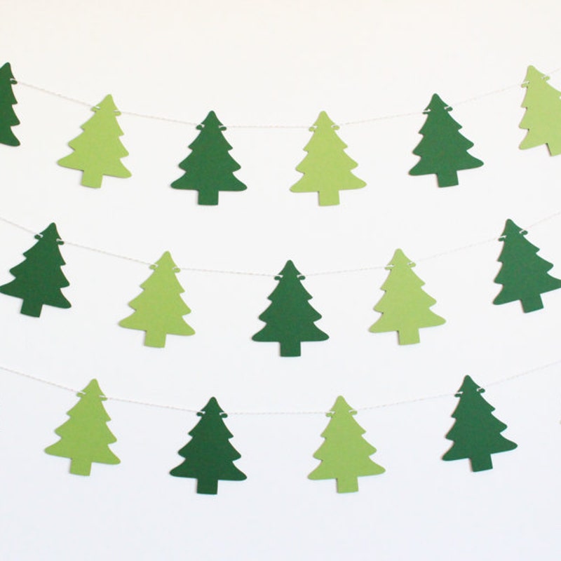 Christmas Tree Bunting - Etsy