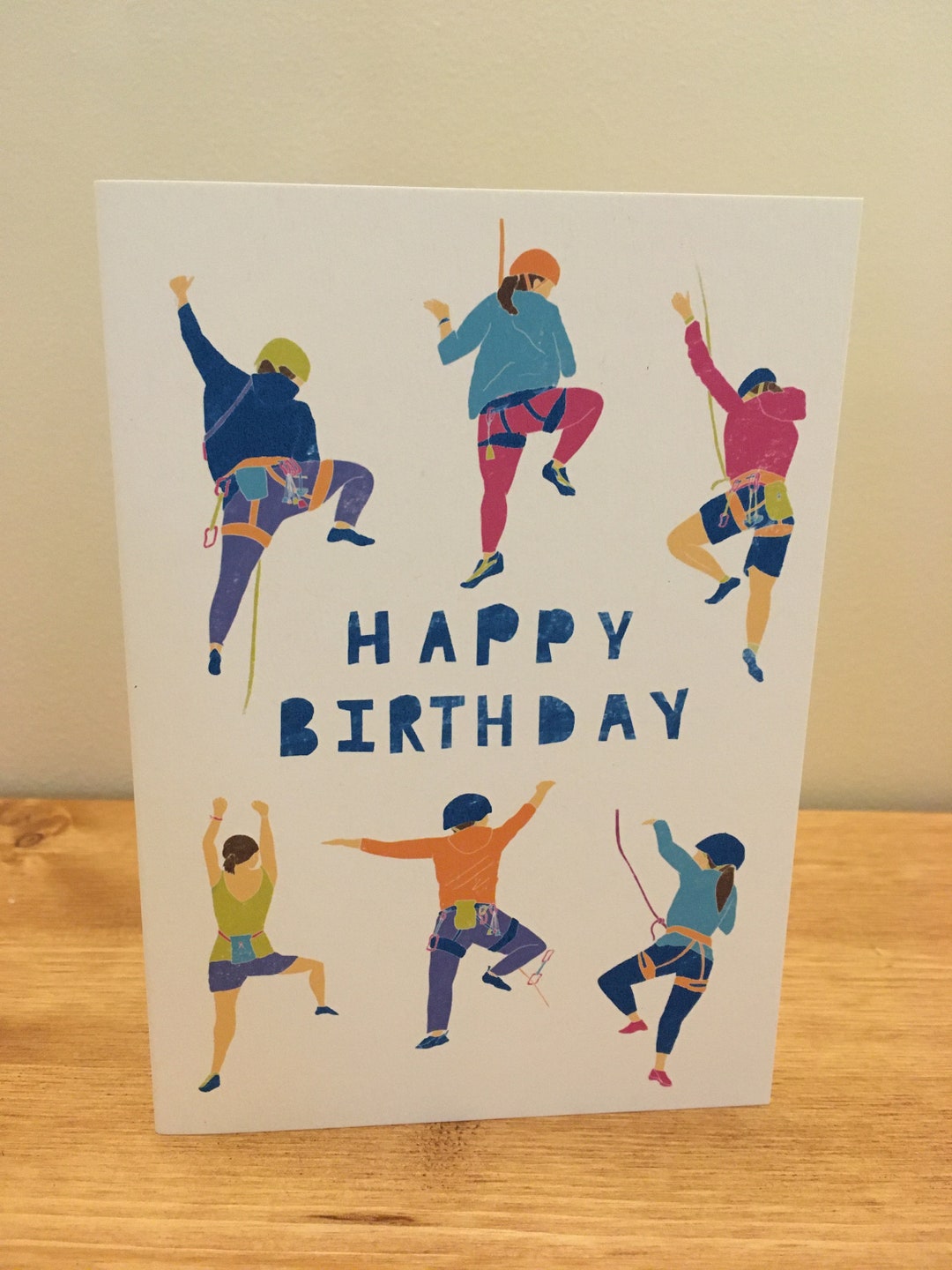 Climbing Birthday Card Adventure Happy Birthday Climber - Etsy