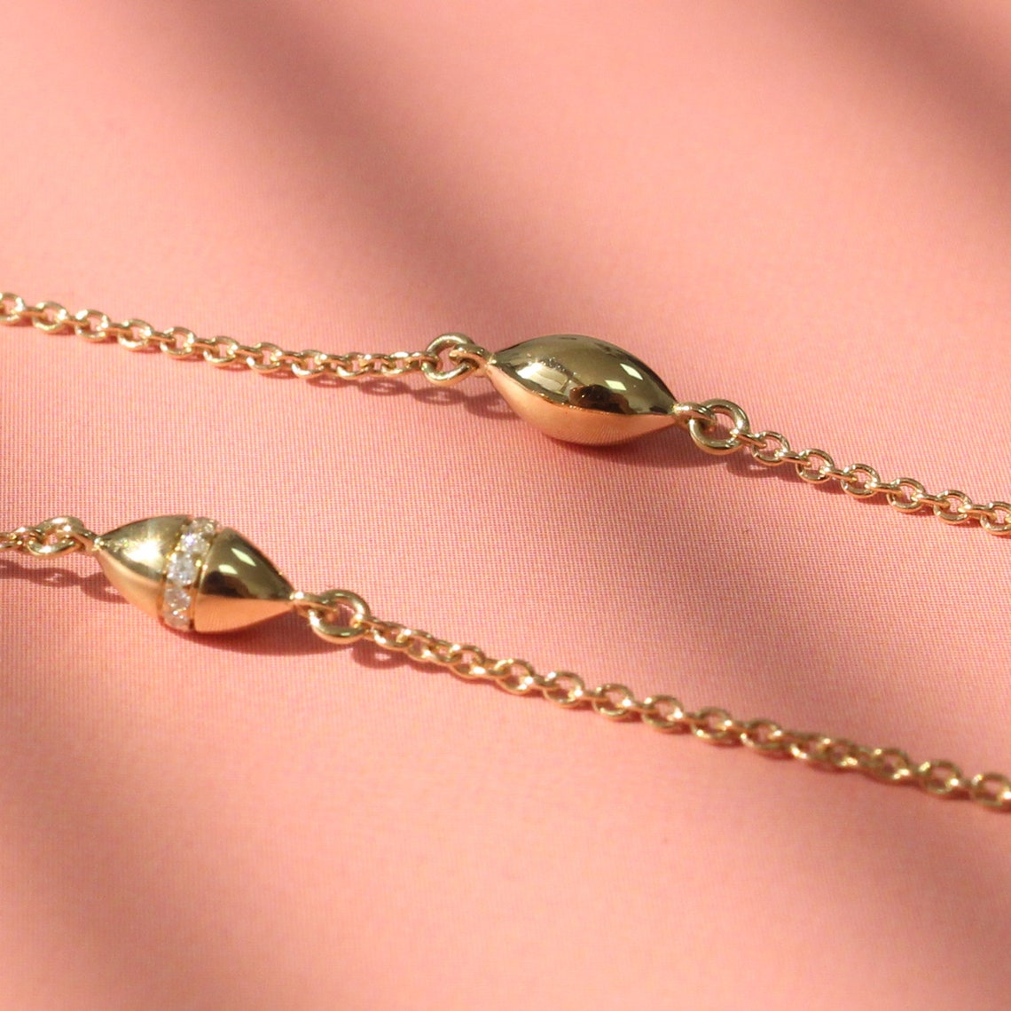 Encrusted Diamonds Gold Bracelet Gold Diamonds Bracelet - Etsy