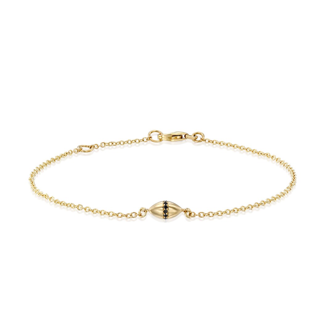 Encrusted Diamonds Gold Bracelet, Gold Diamonds Bracelet, Black ...