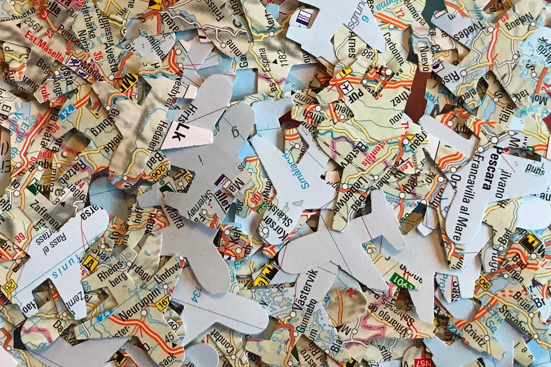 Airplane/aeroplane Table Confetti | World Maps/atlases | Perfect ...