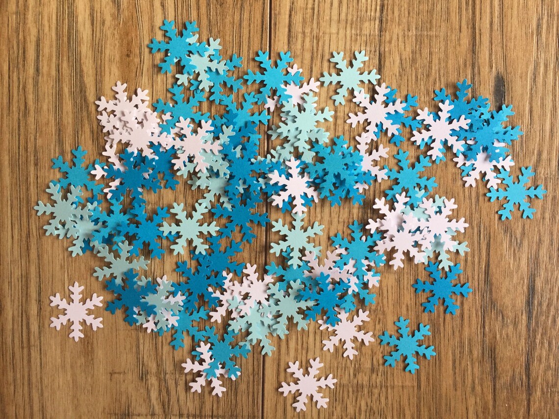 Snowflake Christmas Party Table Top Decoration / Confetti - Etsy