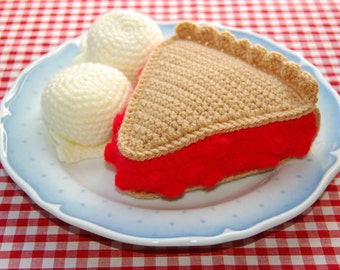 Crochet Cherry Pie - Etsy