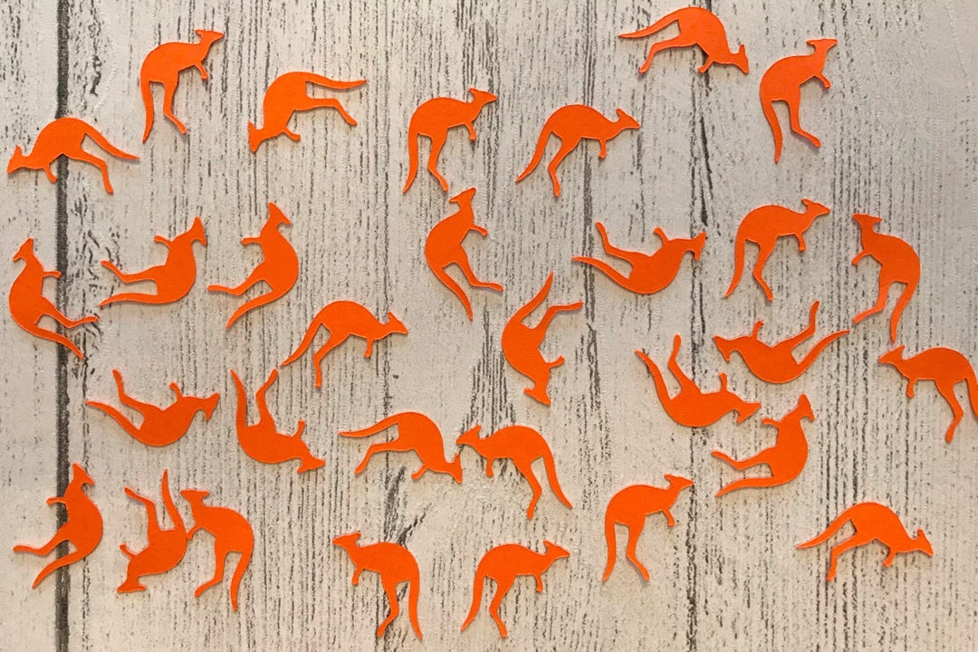 Kangaroo Table Confetti | Red, White & Blue or Orange | Australia Day ...