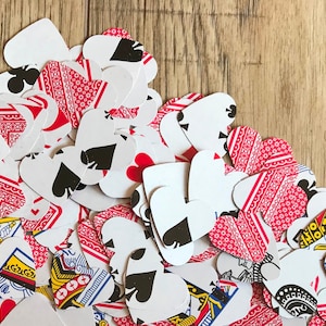 Playing Card Table Confetti | Heart-shaped | Perfect Decor for Casino ...