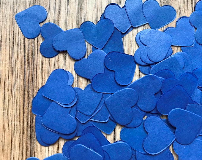 36pics Small Wooden Hearts 2cm, Mix of 3 Colors, Blue Craft Wood Hearts ...