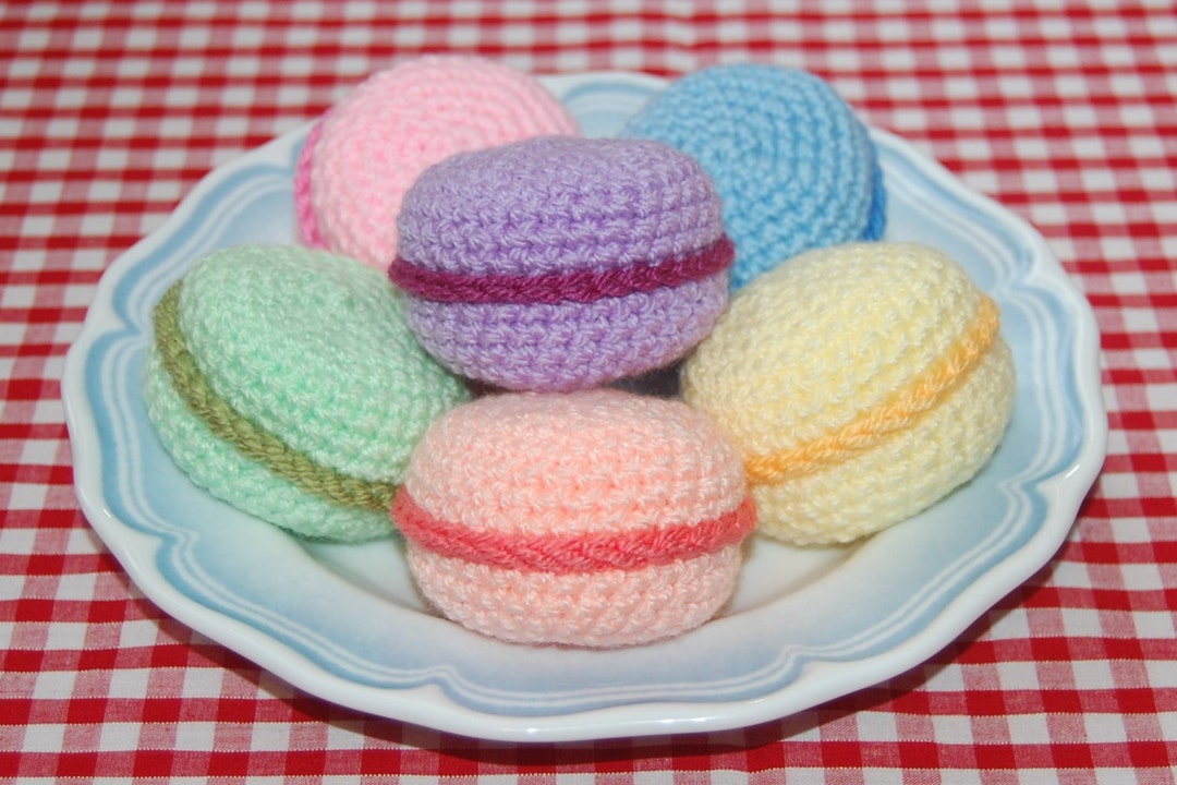 Crochet Pattern: Macarons/cakes | Fun and Educational Toy Food for ...