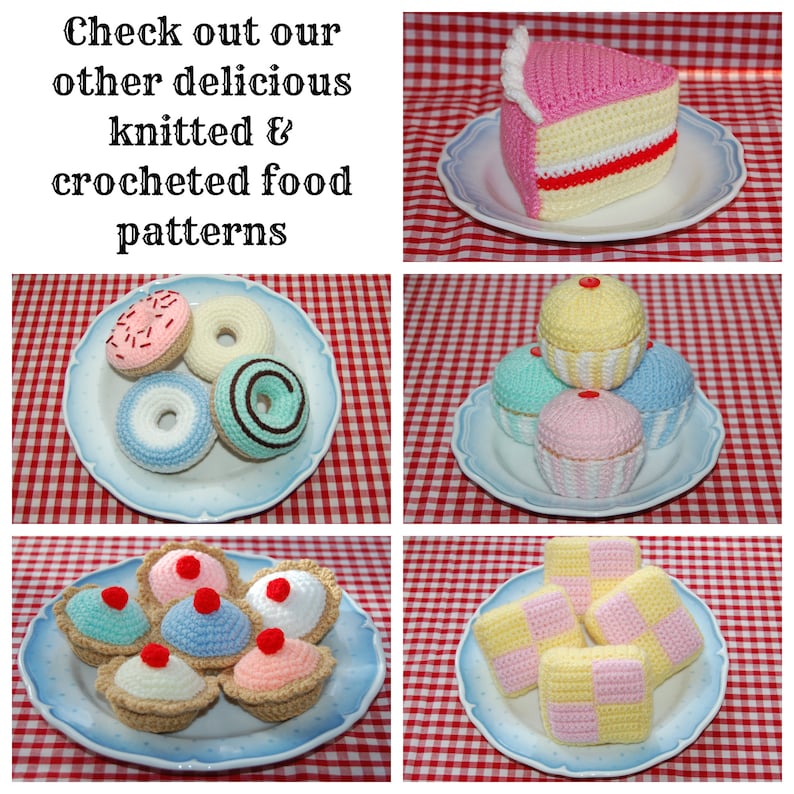 Knit & Crochet Biscuit/cookie Pattern: Toy/fun Food Pattern (PDF ...