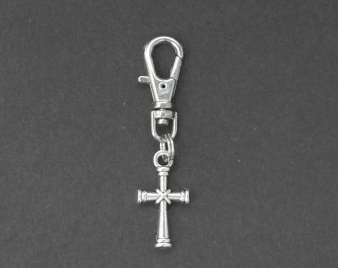 Set of Mini Cross Zipper Pulls Tiny Cross Planner Charm I Love Jesus ...