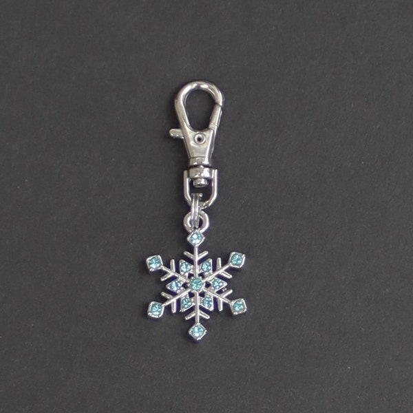 Snowflake Keychain - Etsy