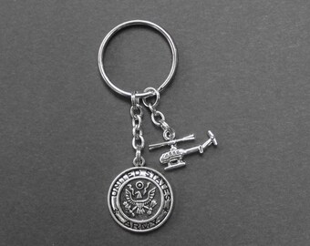 Military Helicopter Keychain - Etsy