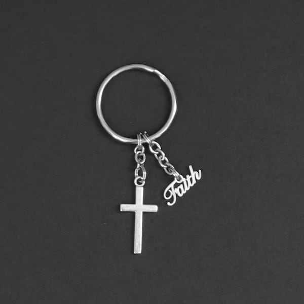 Cross Keychain - Etsy