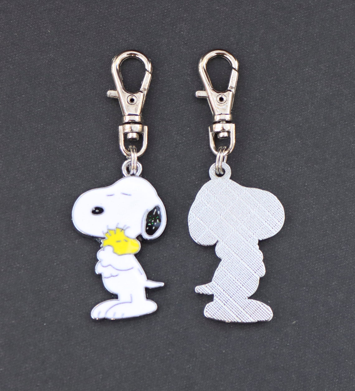 Peanuts-cartoon-enamel Zipper Charm-silver-tone-style #1 - Etsy