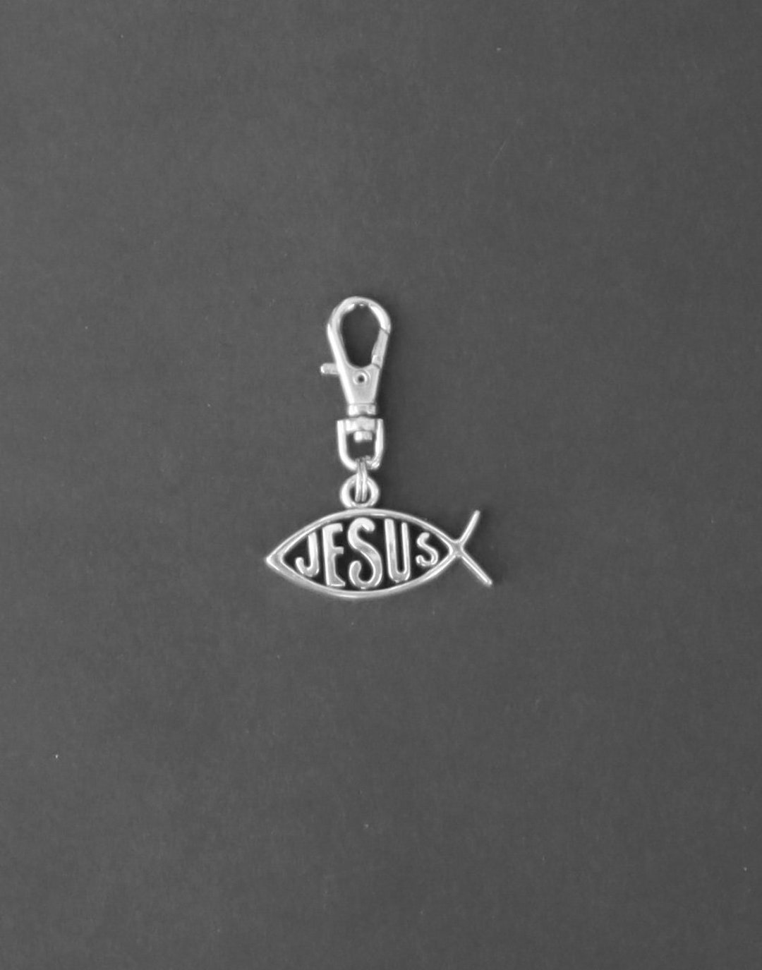 Jesus Fish Zipper Charm-christian Fish-religious-faith-silver-tone - Etsy