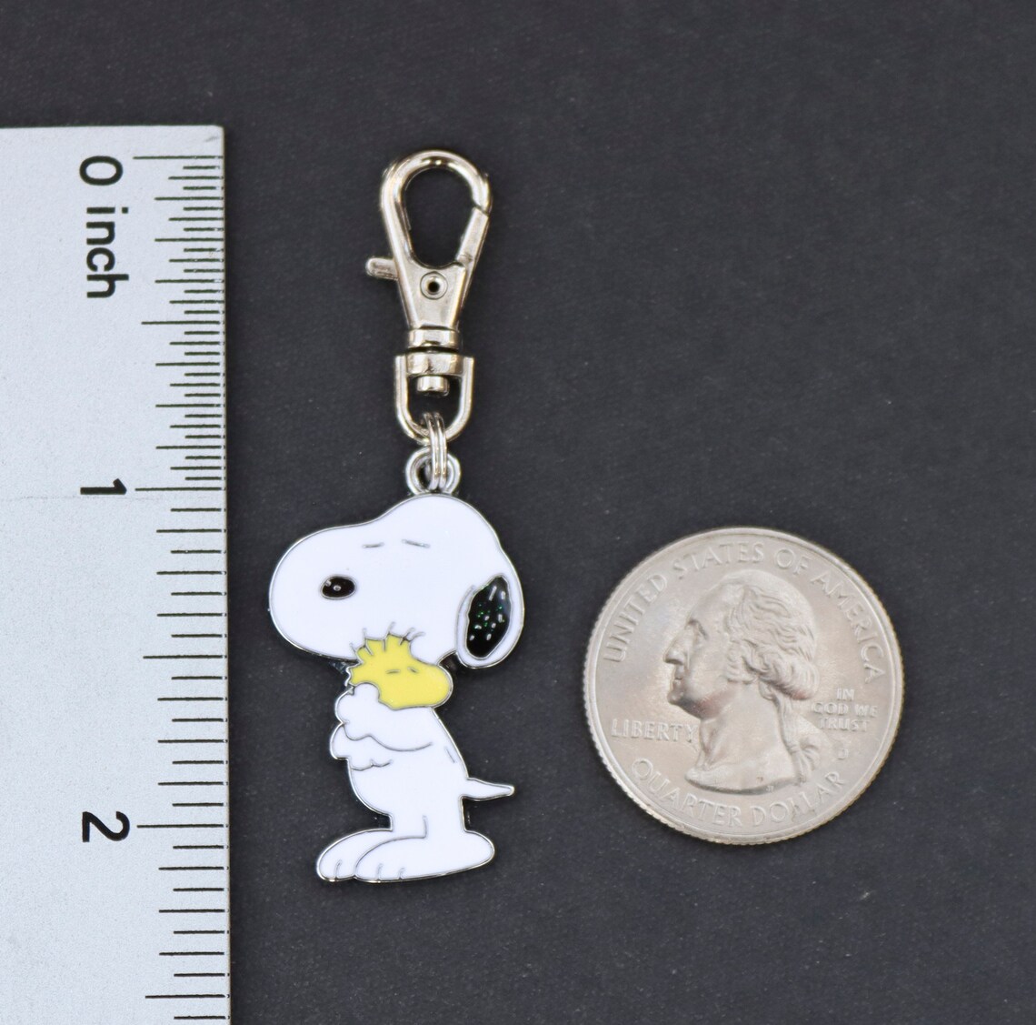 Peanuts-cartoon-enamel Zipper Charm-silver-tone-style #1 - Etsy