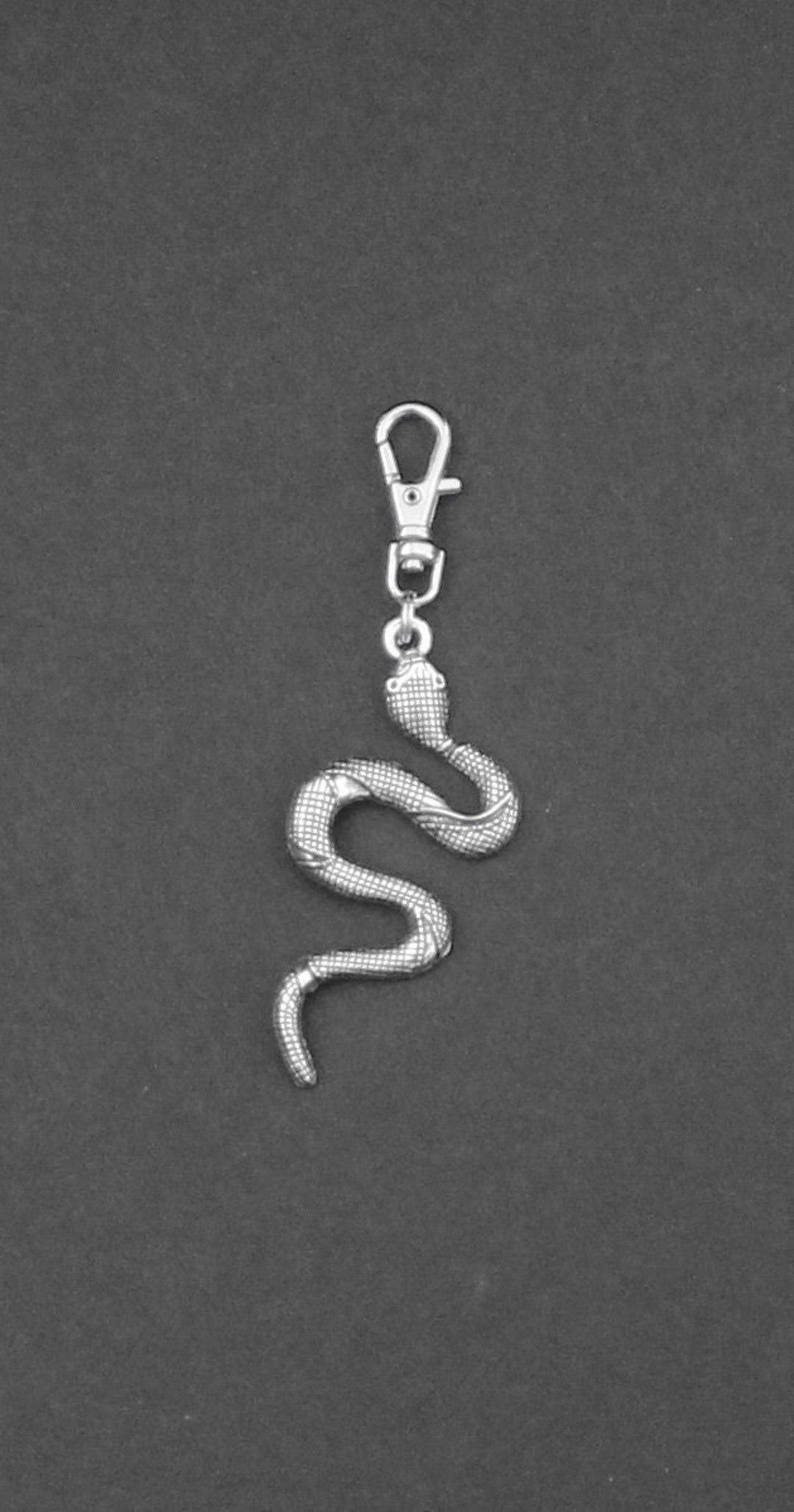 Snake Zipper Charm-silver-tone - Etsy