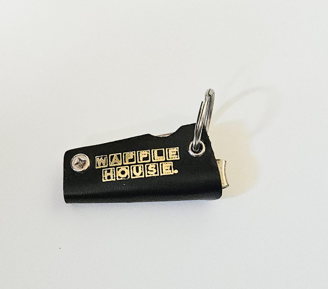 Vintage Waffle House Pocket Knife Keychain Clip Liter USA - Etsy